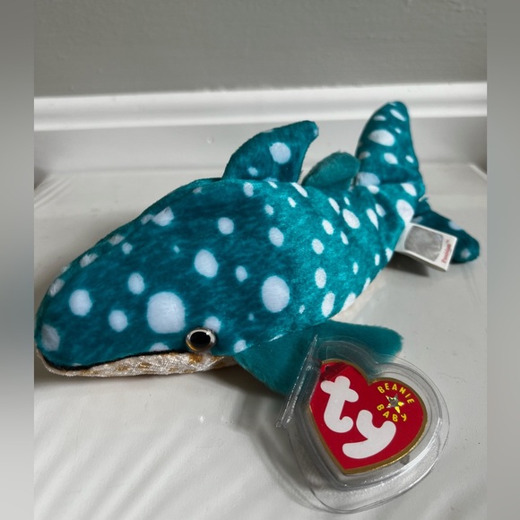 Ty | Toys | Ty Beanie Baby Poseidon The Shark | Poshmark